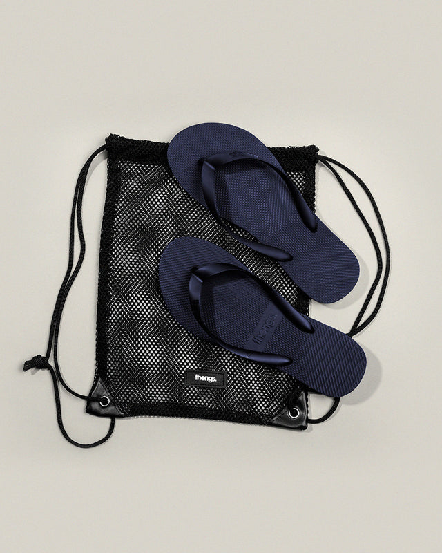 Mens Navy Blue Thongs - Tasman Sea Blue – Thongs Australia